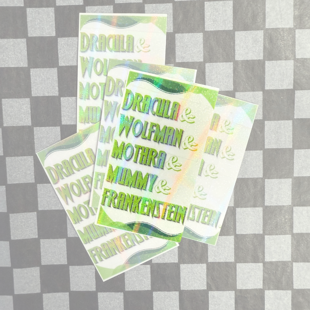 Classic Monsters Sticker – Puke The Day